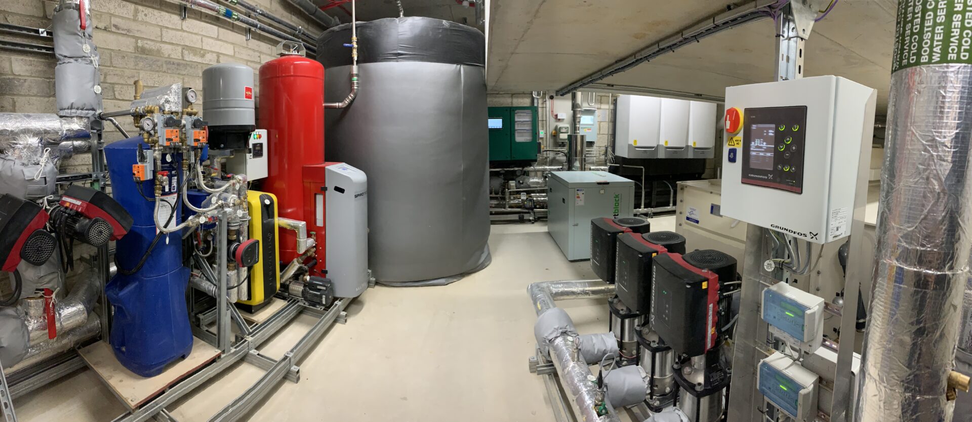 Whetstone Square - Packaged Plant Room cw CHP - helec